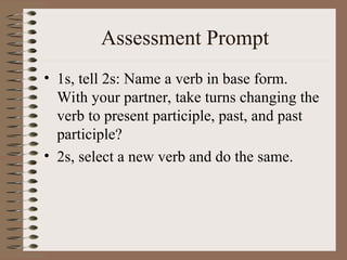 ppt in grade 9_irregular and Regular verb | PPT