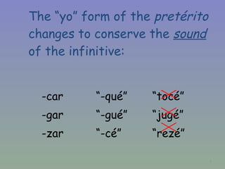 Irregulares en el Pretérito (Spanish) | PPT