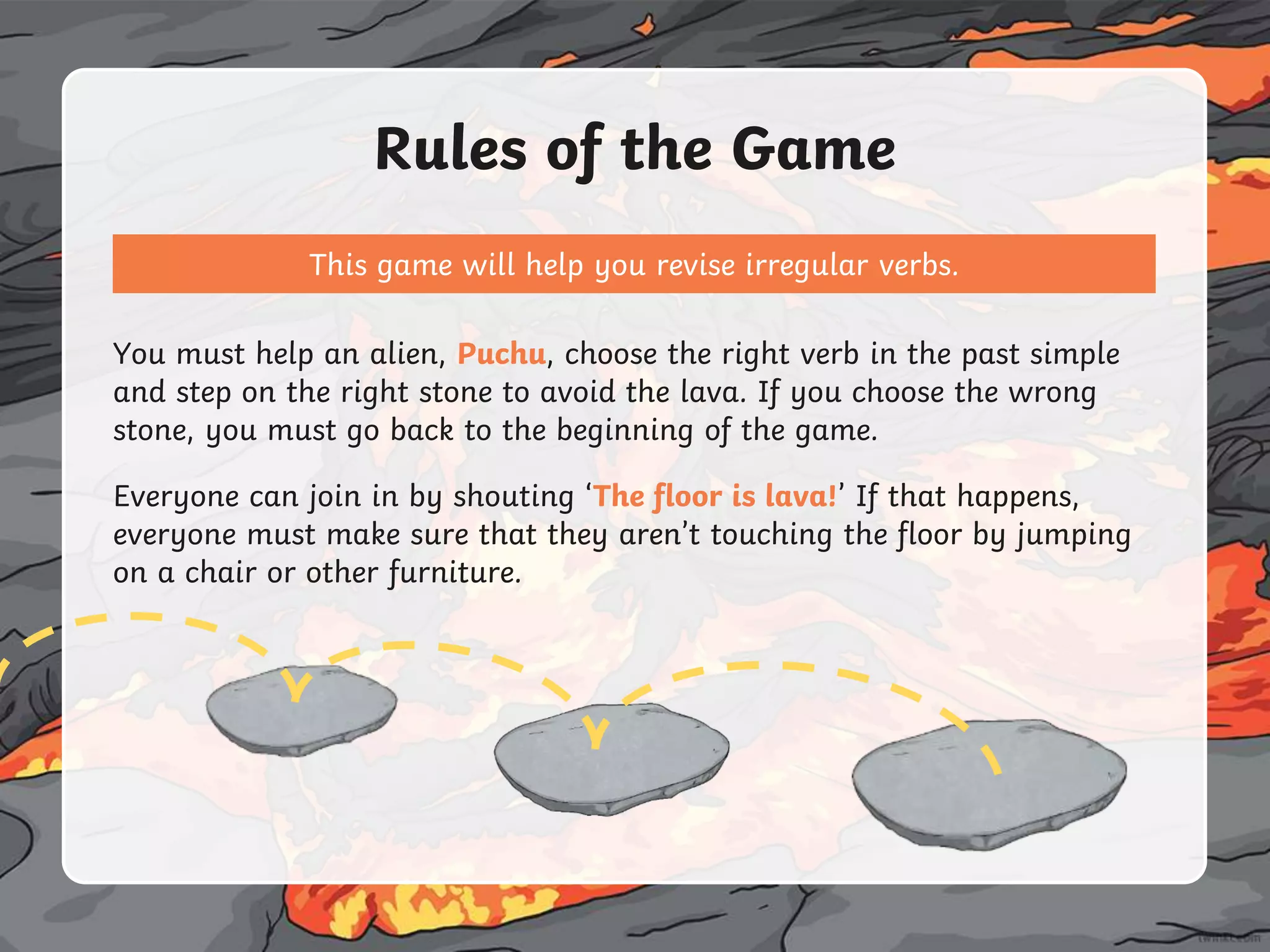 Irregular Past Simple Verbs . Game. pre first certificate | PPT