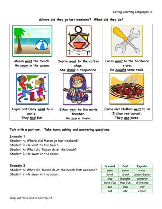 Inglés Para Hispanoblantes: English Simple Past Tense Irregular Verbs | PDF