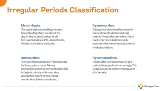 Irregular Periods - Causes, Symptoms & Treatment | PPTX