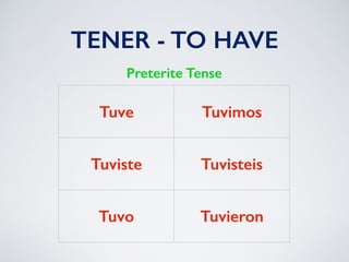 Irregular preterite verbs | PDF