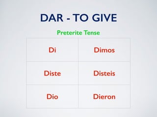 Irregular preterite verbs | PDF
