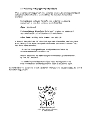 Irregularrules02 | PDF