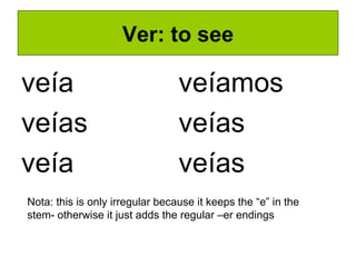 Irregular Imperfect | PPT