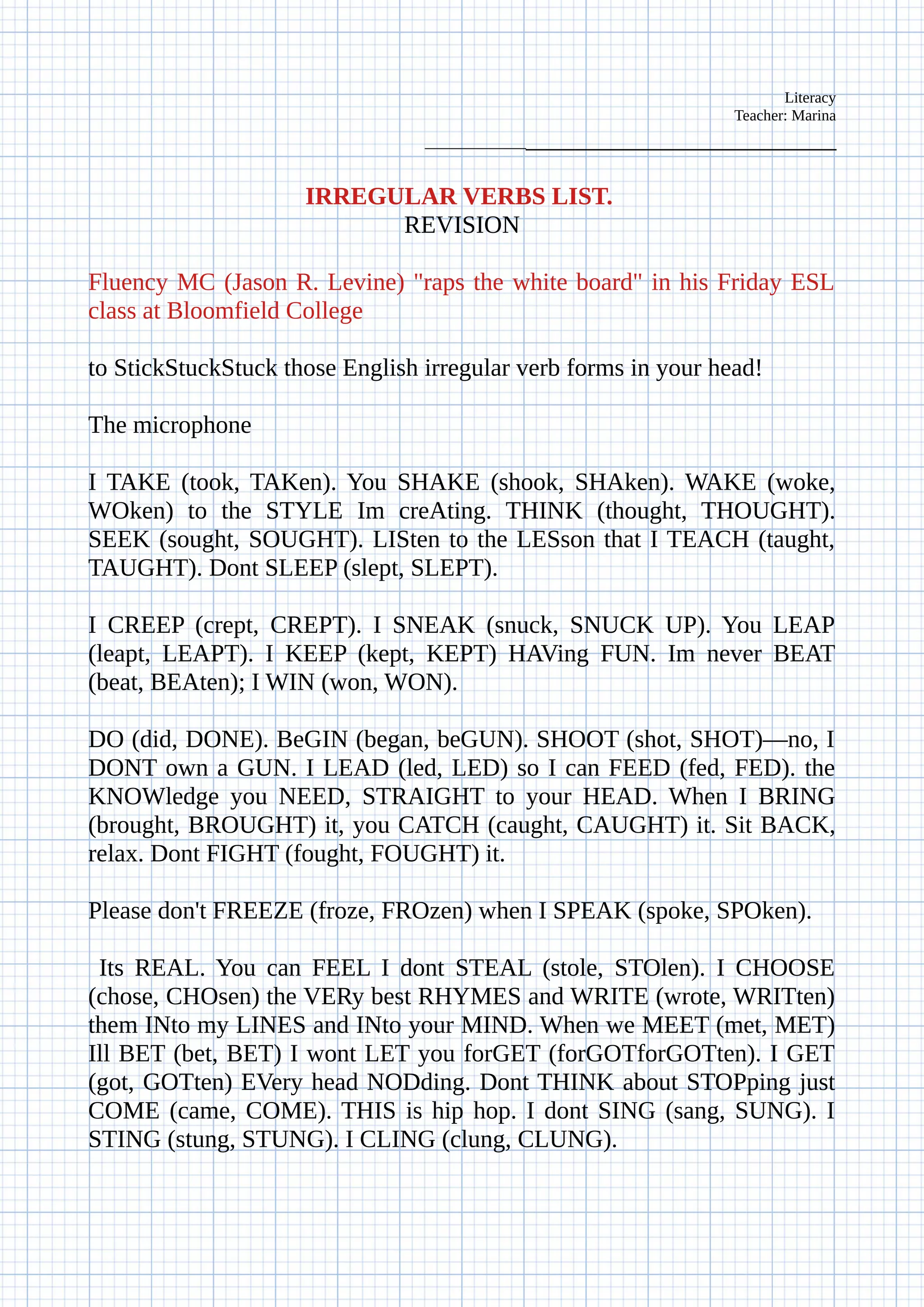 Irregularsrap | PDF