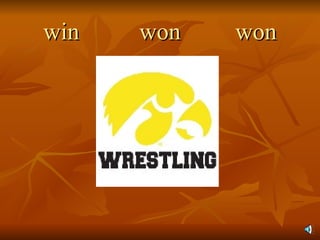 Irregular verb presentation | PPT