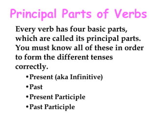 Irregular Verbs | PPTX