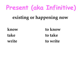Irregular Verbs | PPTX