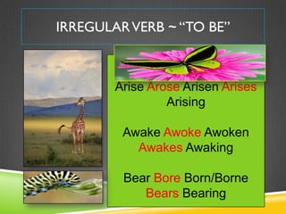 Irregular verbs 1-13 | PPT