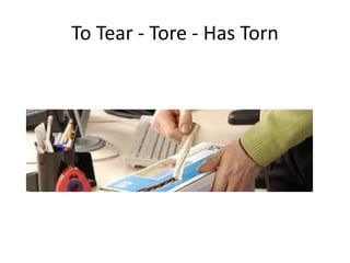 Irregular verbs | PPTX