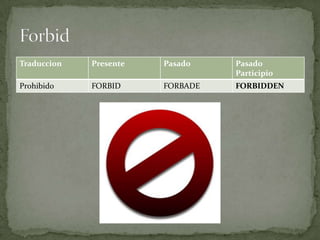 Irregular verbs | PPT