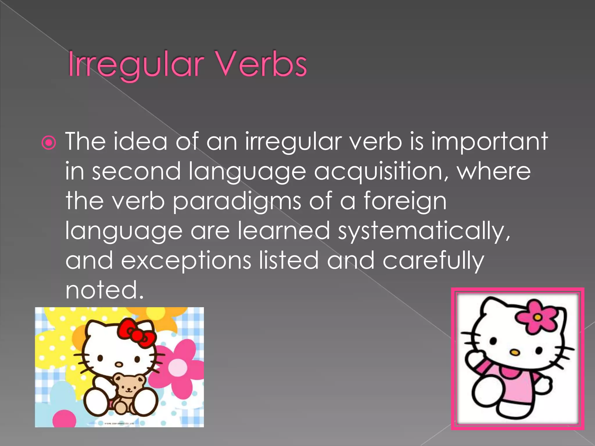 Irregular verbs | PPTX