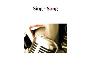 Irregular verbs | PPT | Food & Drink