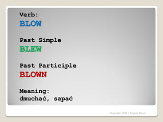 Irregular verbs | PDF