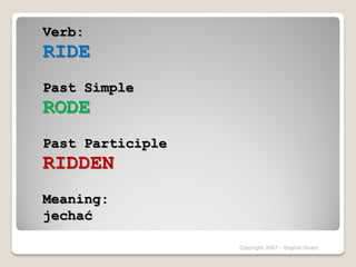 Irregular verbs | PDF