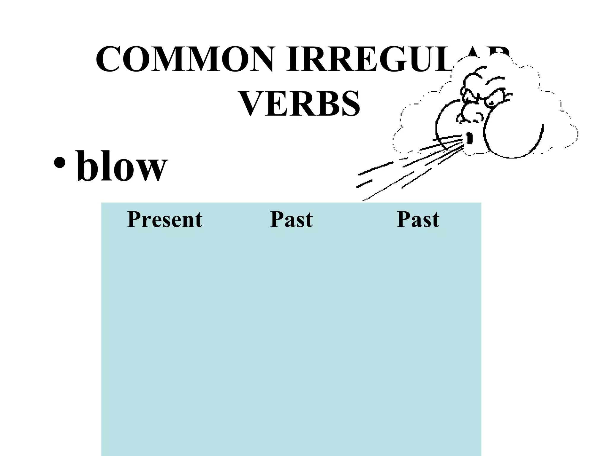 Irregular verbs | PPT