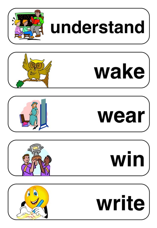 Irregular Verb Wall for Display | PDF