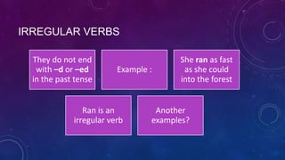 Irregular verbs | PPTX