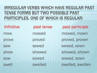 Irregular Verbs | PPTX