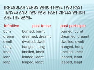 Irregular Verbs | PPTX