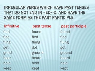 Irregular Verbs | PPTX