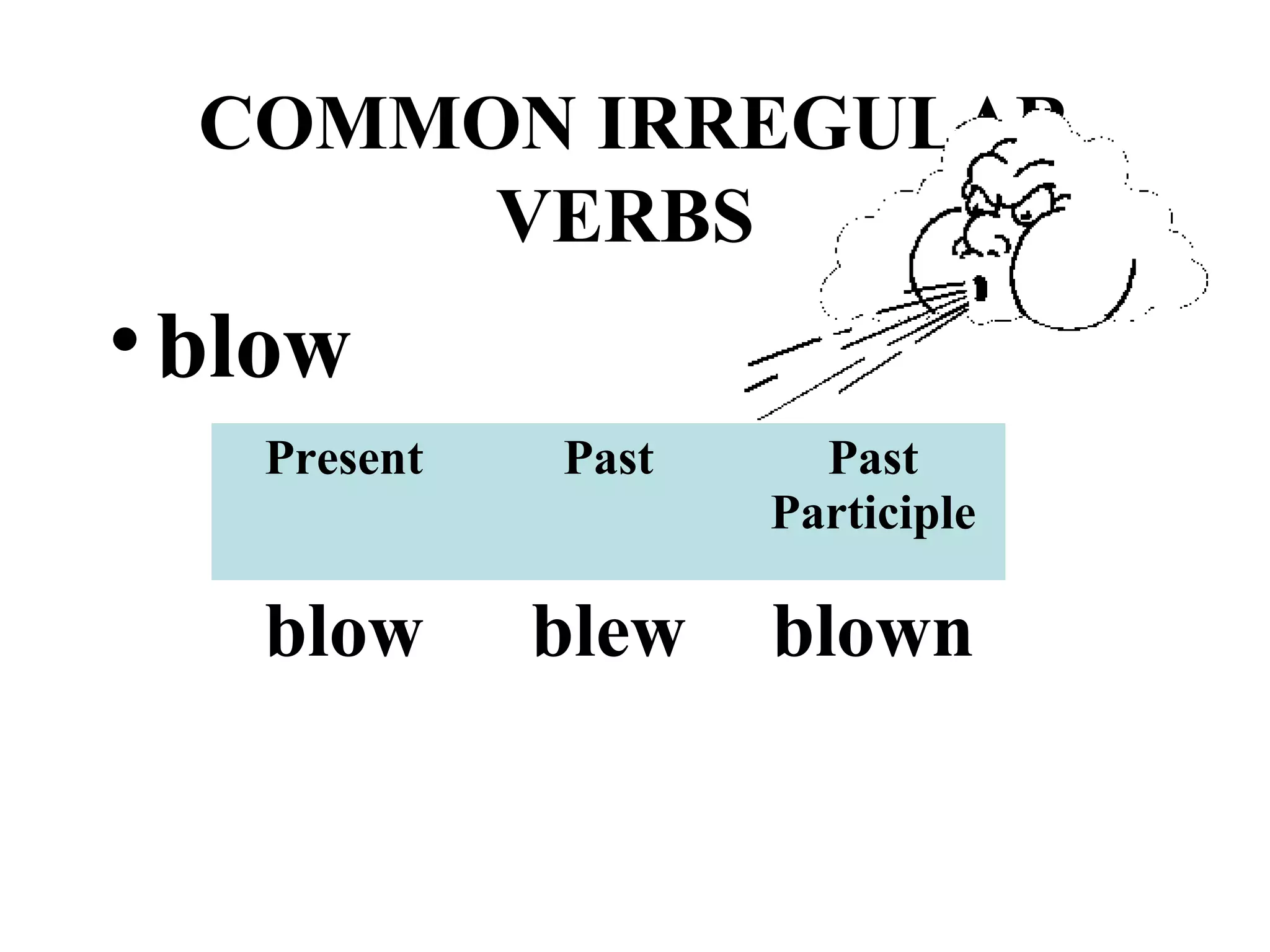 Irregular verbs | PPT