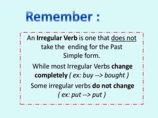 Irregular verbs | PPT