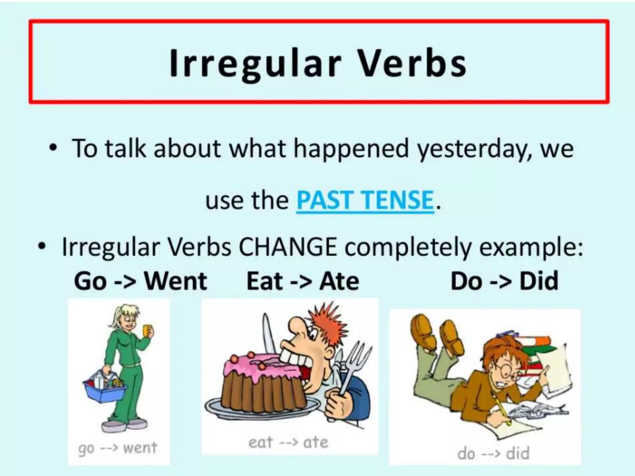 Irregular verbs | PPTX
