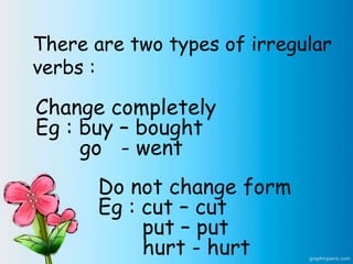 APRESENTAÇÃO SOBRE OS IRREGULAR VERBS.pptx