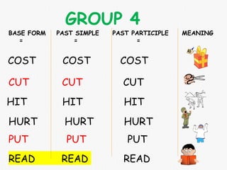 IRREGULAR VERBS.pptx, an easy way to learn irregular verbs | PPT