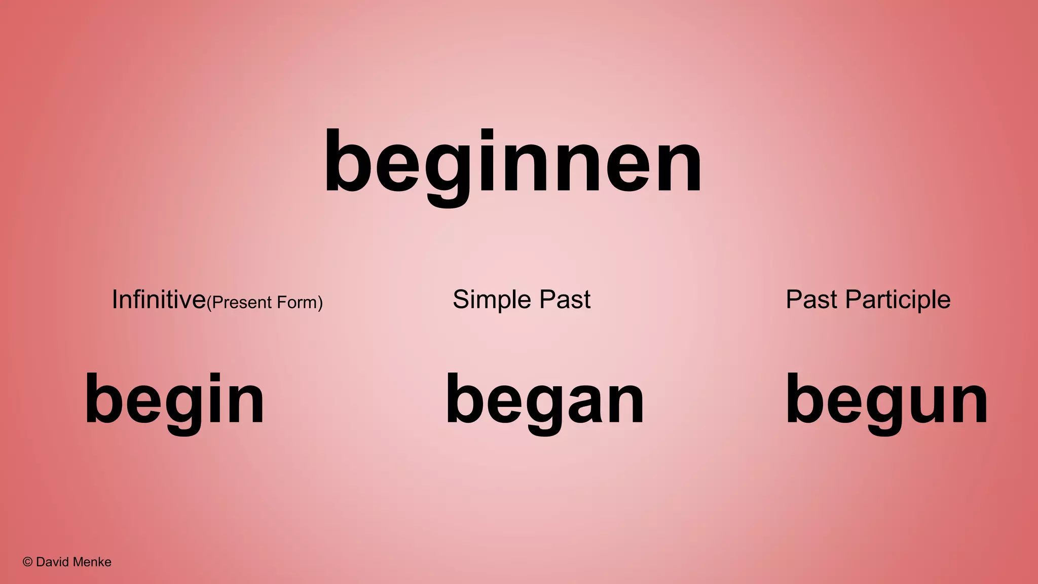 Irregular Verbs - Unregelmässige Verben Englisch (Be-Bend) | PPTX