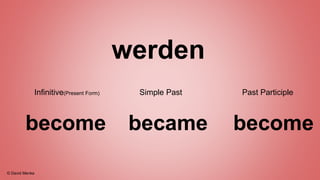 Irregular Verbs - Unregelmässige Verben Englisch (Be-Bend) | PPTX