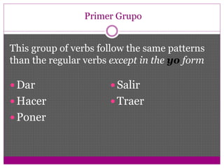 Irregular Verbs unit 9 | PPTX