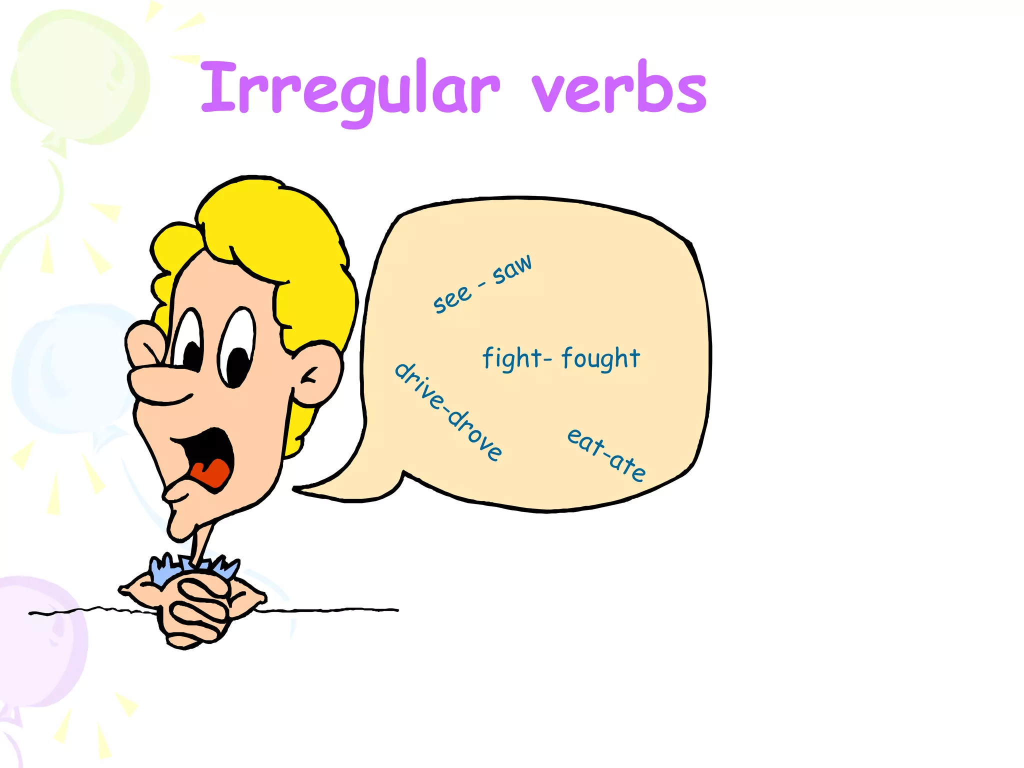 Irregular verbs for preintermediate | PPT
