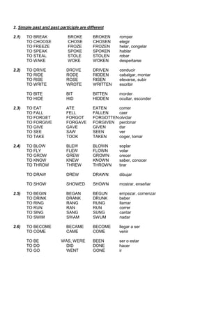 Irregularverbsingroups1 (2) | PDF