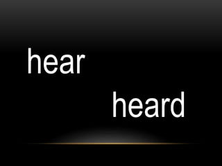 Irregular verbs past | PPT