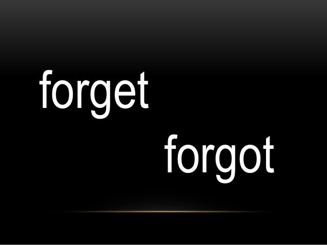 Irregular verbs past