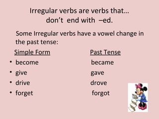 Irregular verbsppt | PPT