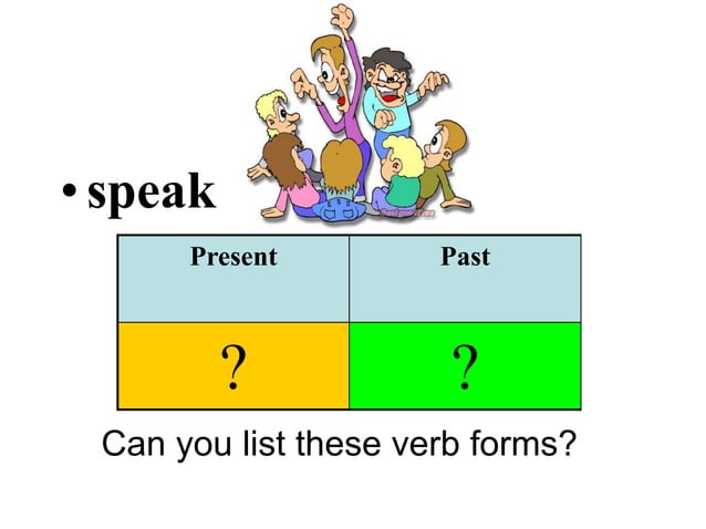 Irregular verbs ppt | PPT