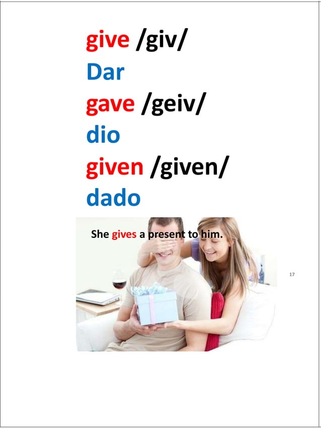 Irregular verbs tarjetas con pronunciacion | PDF