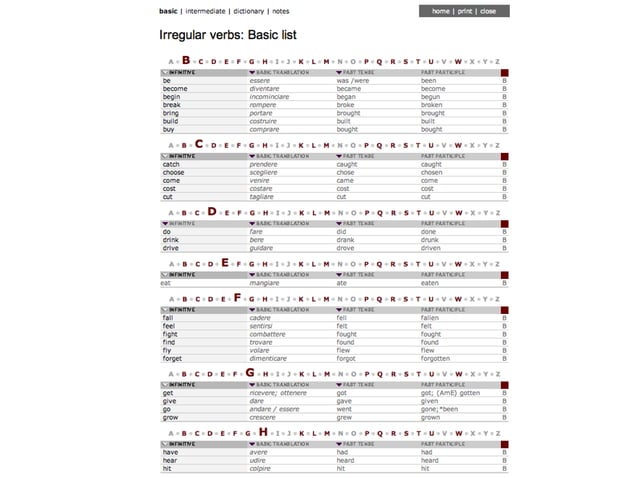Irregular verbs - exercise | PPTX