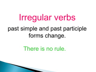 Irregular verbs | PPT