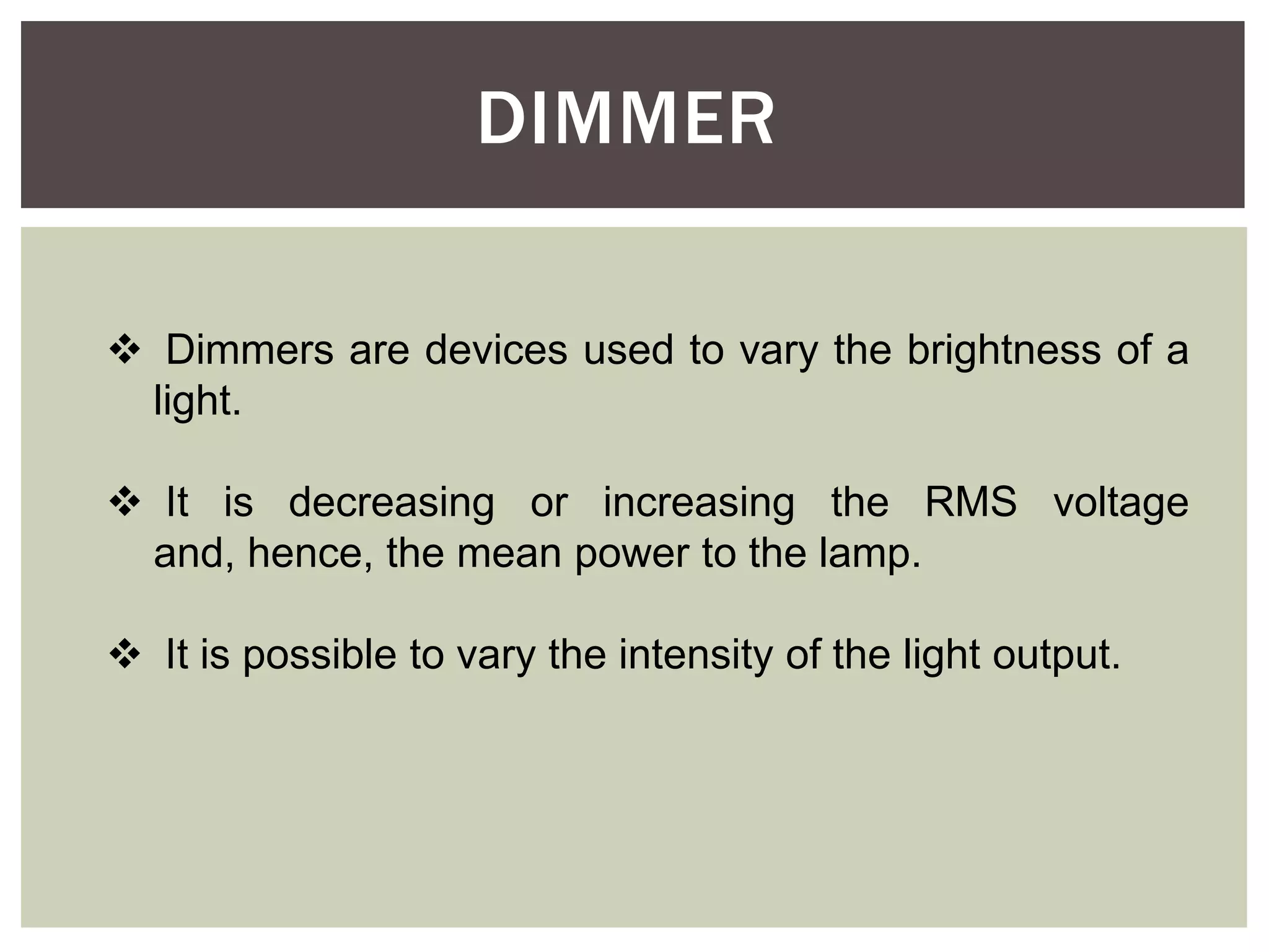 Ir remote control dimmer.. | PPTX