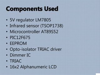 Infrared Remote Controlled Devices | PPTX | Radio Control | Hobbies ...