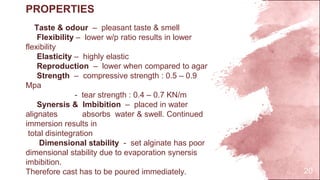 Irreversible dental materials | PPT