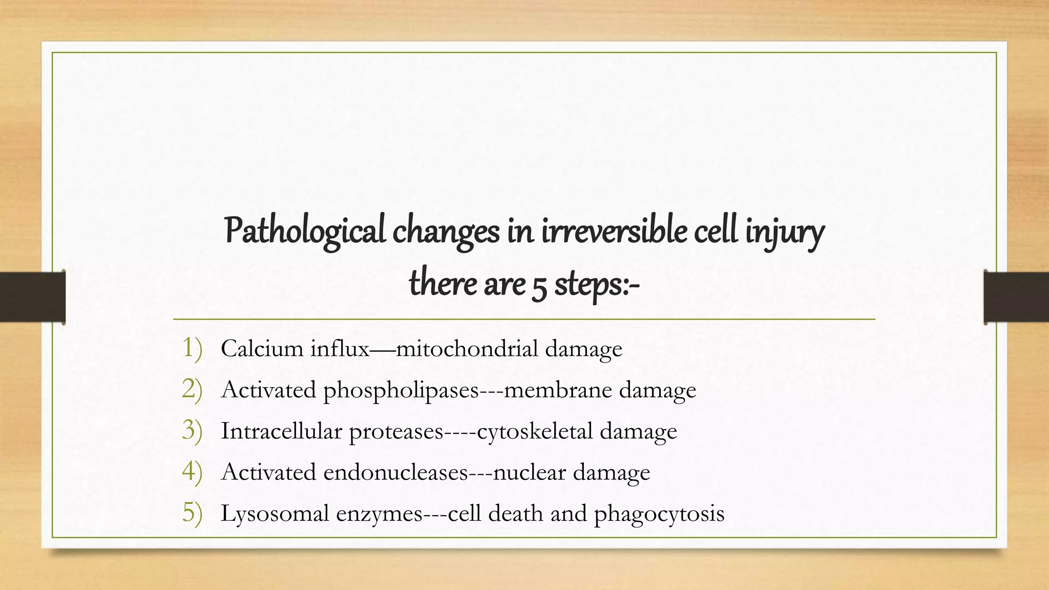 Irreversible cell injury by jayashri | PPTX