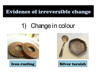 Reversible and Irreversible changes | PPT