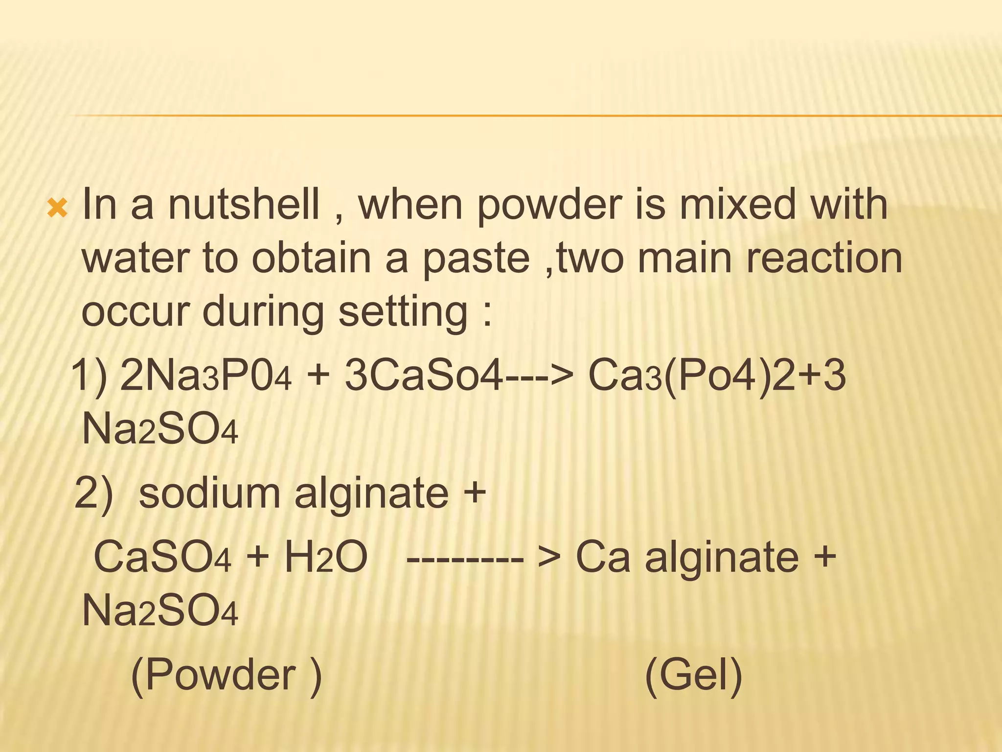 Alginate-Irreversible Hydrocolloid | PPTX