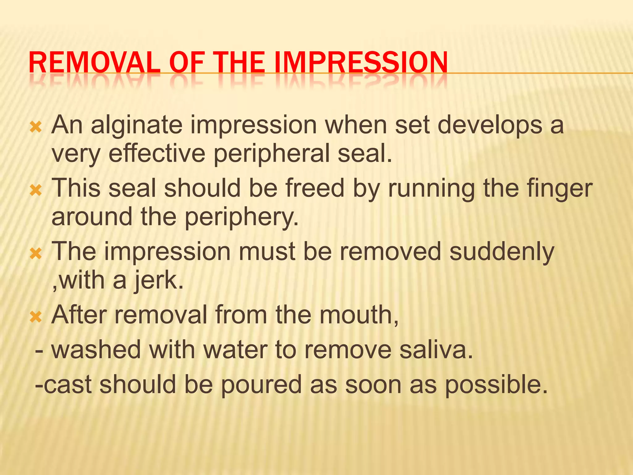 Alginate-Irreversible Hydrocolloid | PPTX